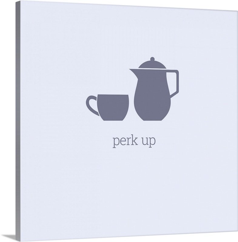 Perk Up - minimalist retro kitchen art | Great Big Canvas