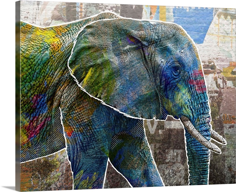 Pop Art - Elephant | Great Big Canvas