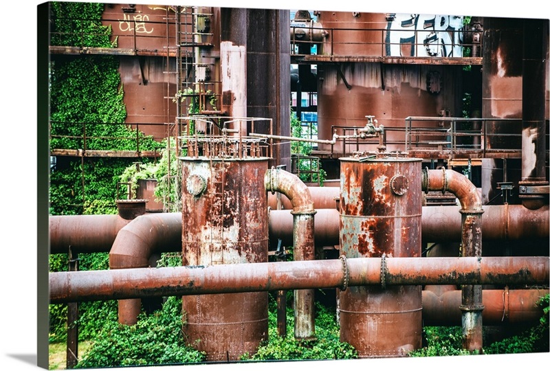 Remnants Of Closed Oil Plant, Gas Works Park, Seattle, Washington ...