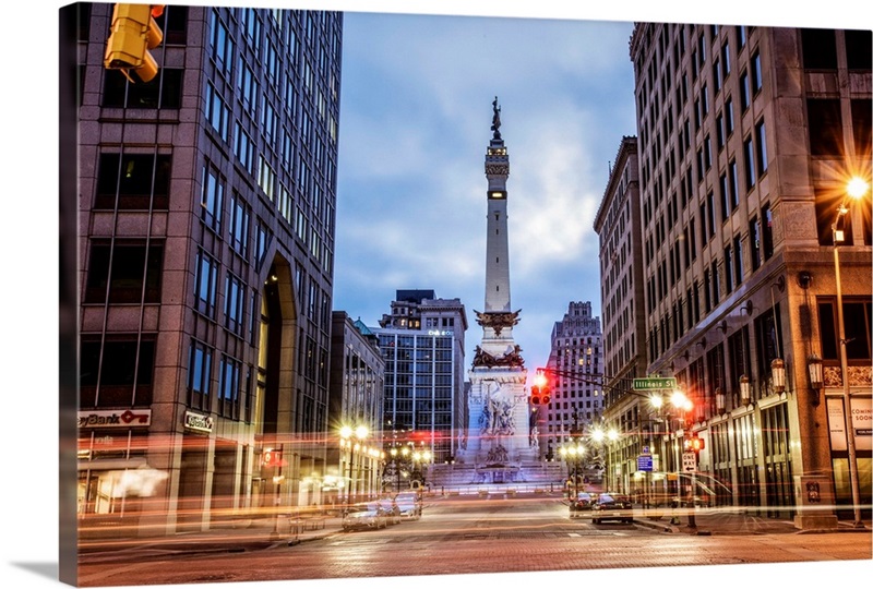 Soldiers and Sailors Monument, Monument Circle, Indianapolis, Indiana ...