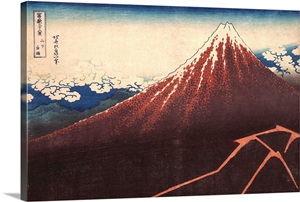 Storm below Mount Fuji (from the series Thirty-six Views of Mount Fuji ...