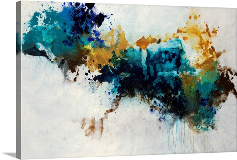 Teal Splat | Great Big Canvas