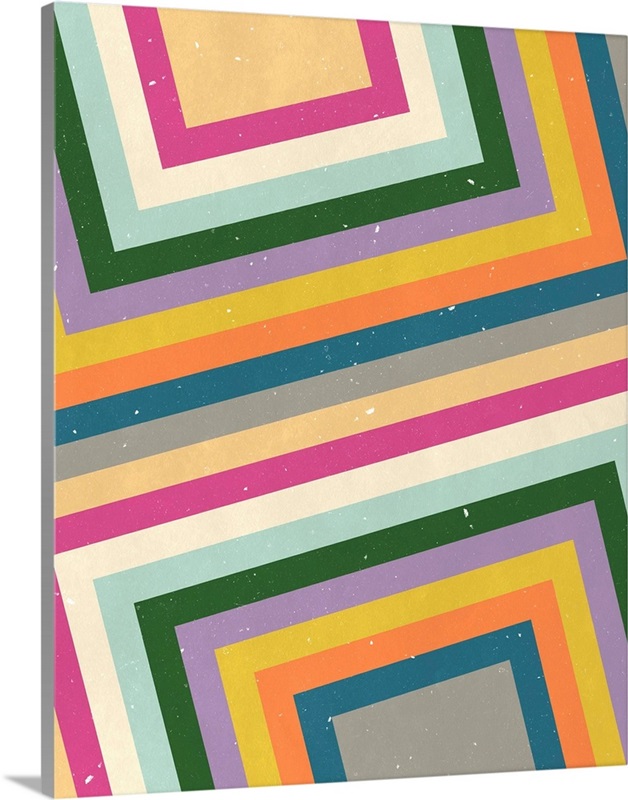 Technicolor Eclectic Lines I | Great Big Canvas
