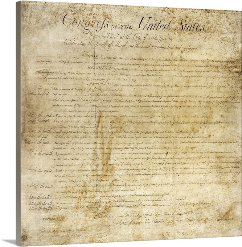 The Bill Of Rights | Great Big Canvas