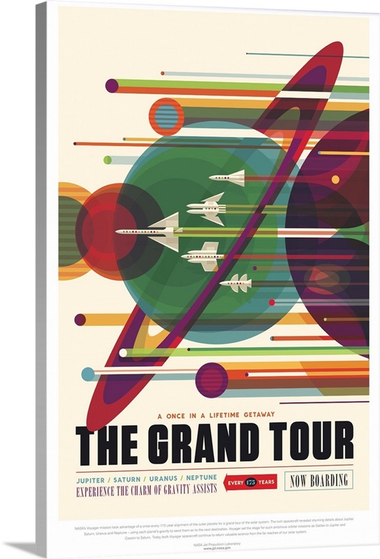 The Grand Tour - JPL Travel Poster | Great Big Canvas