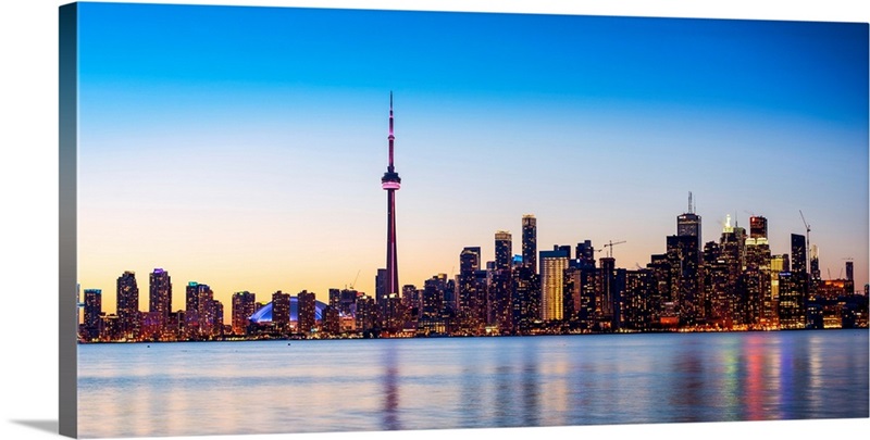 Toronto City Skyline at Sunset | Great Big Canvas