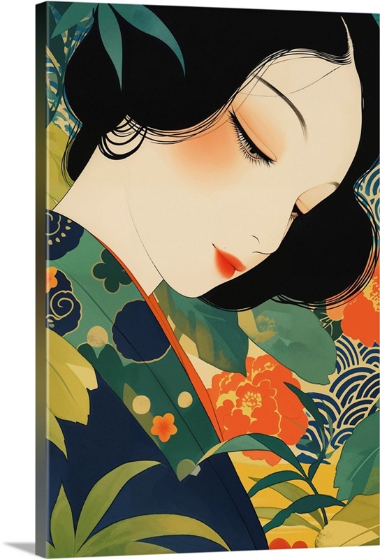 Vintage Geisha III | Great Big Canvas