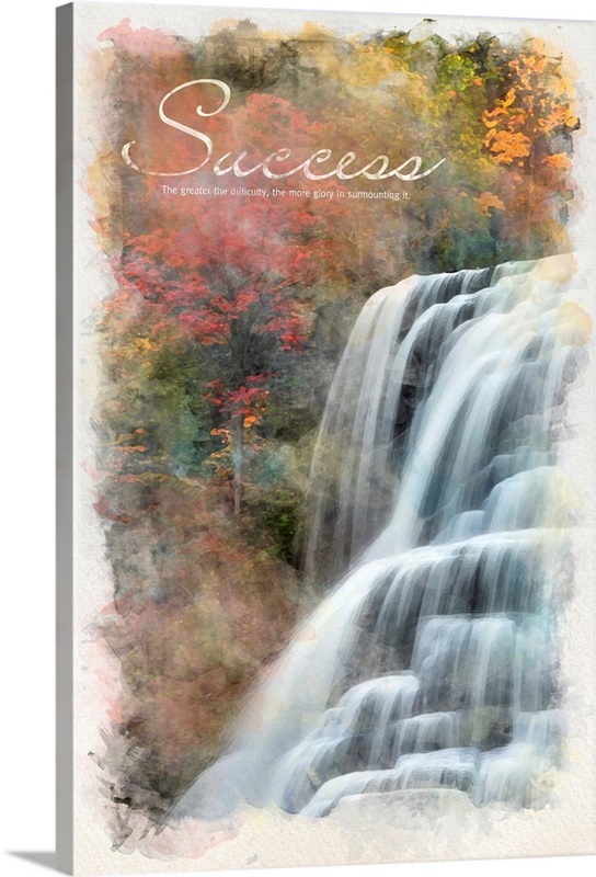 Watercolor Inspirational Poster: Success | Great Big Canvas