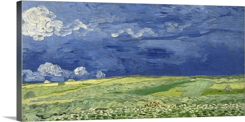 Wheatfield Under Thunderclouds | Great Big Canvas