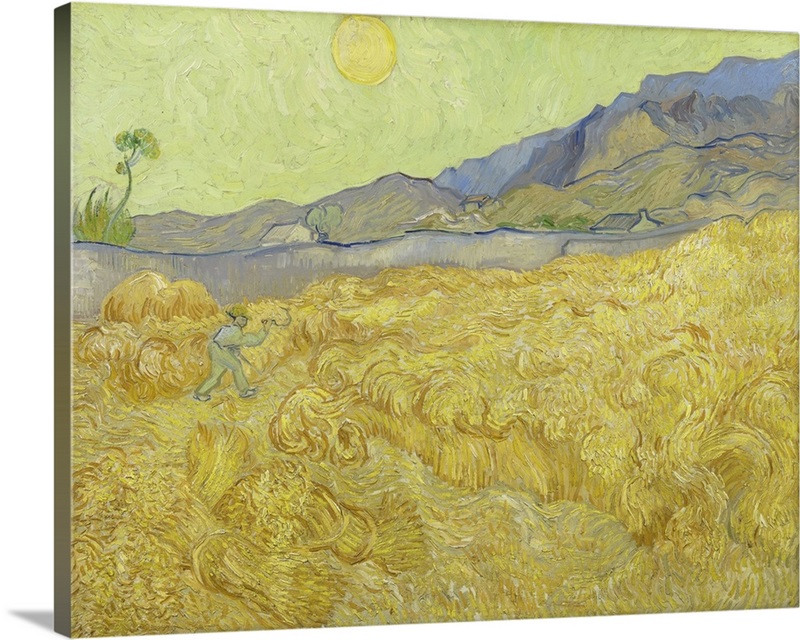 Wheatfield With A Reaper | Great Big Canvas
