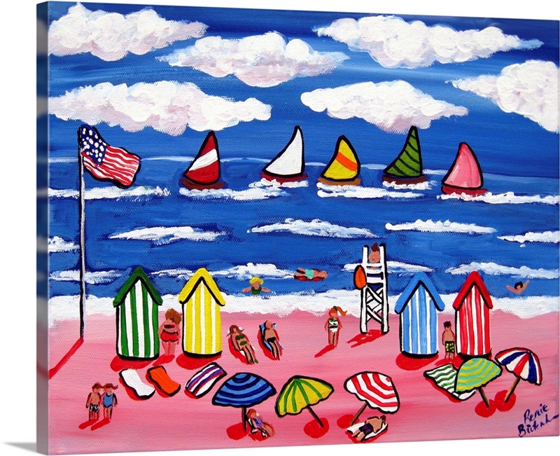 Fun Beach Scene | Great Big Canvas