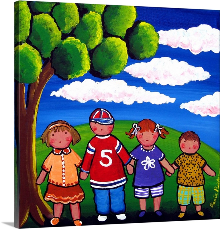 Kids Play Red Rover Wall Art, Canvas Prints, Framed Prints, Wall Peels ...