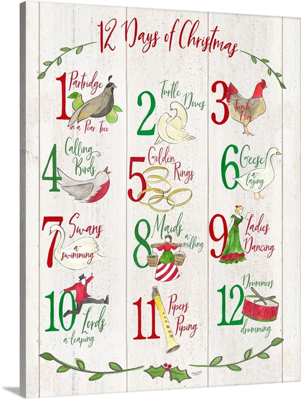 12 Days of Christmas sign | Great Big Canvas