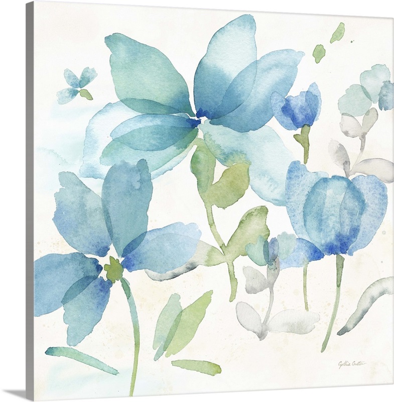 Blue Poppy Field II | Great Big Canvas