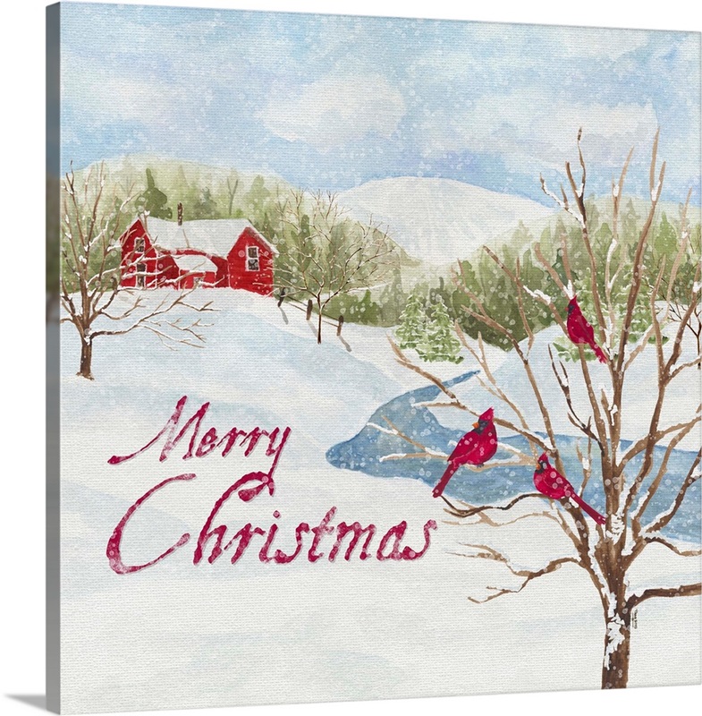 Christmas in the Country IV Merry Christmas | Great Big Canvas