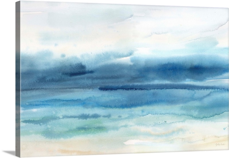 Indigo Seascape Landscape | Great Big Canvas