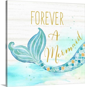 Mermaid Tale I Wall Art, Canvas Prints, Framed Prints, Wall Peels ...