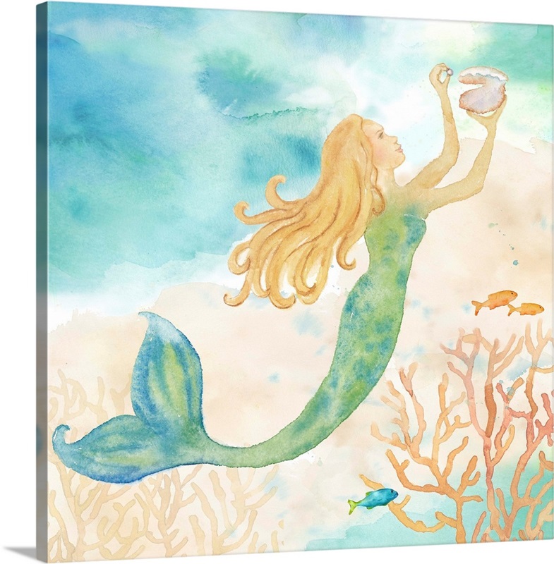 Sea Splash Mermaid I | Great Big Canvas