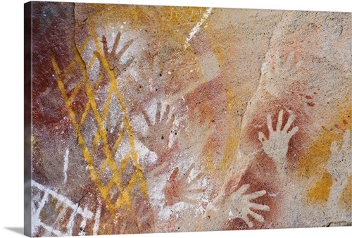 Aboriginal Rock Art at the Art Gallery, Carnarvon Gorge, Queensland ...