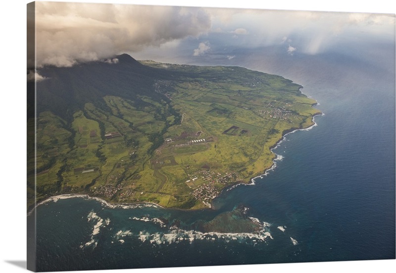 Aerial of St. Kitts, St. Kitts and Nevis, West Indies, Caribbean ...