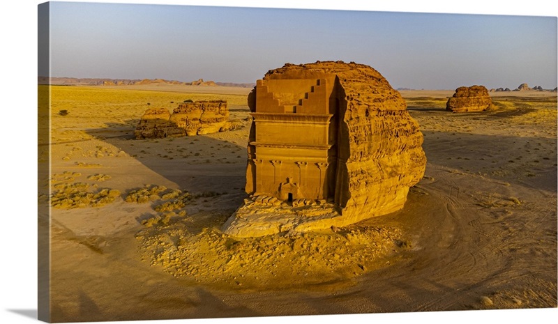 Aerial Of The Tomb Of Lihyan, Son Of Kuza, Madain Saleh, Al Ula ...