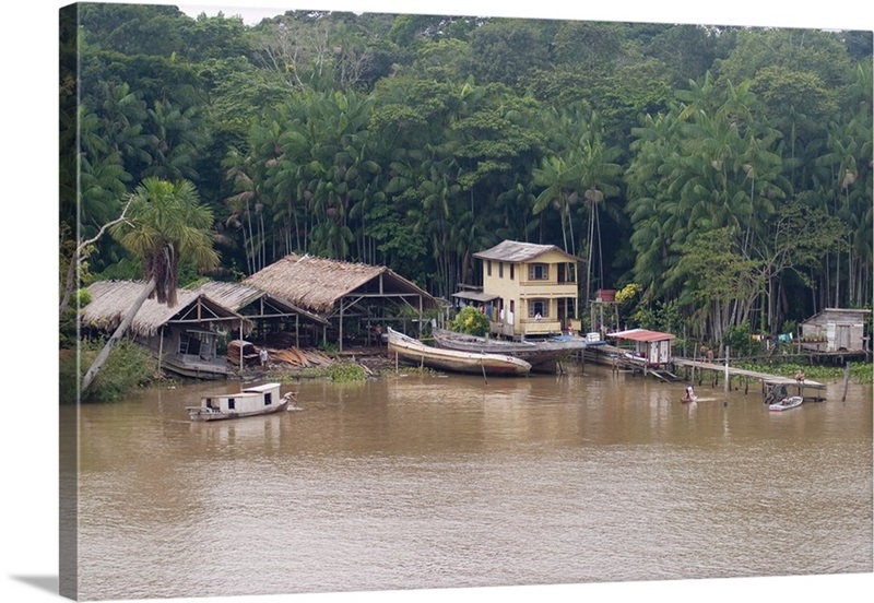 Amazon village, Brazil | Great Big Canvas