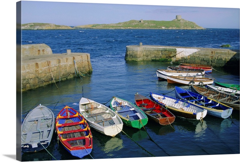 Dalkey Island and Coliemore Harbour, Dublin, Ireland | Great Big Canvas