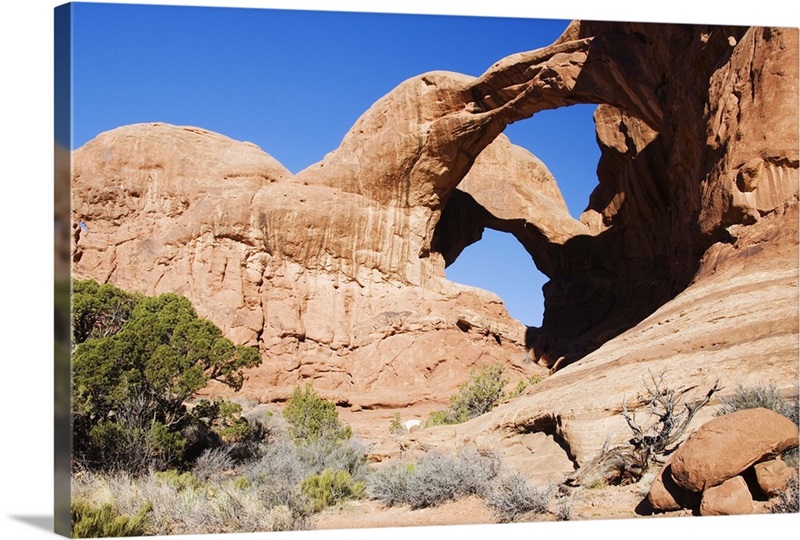 Double Arch in the Windows section of Arches National Park, Utah ...