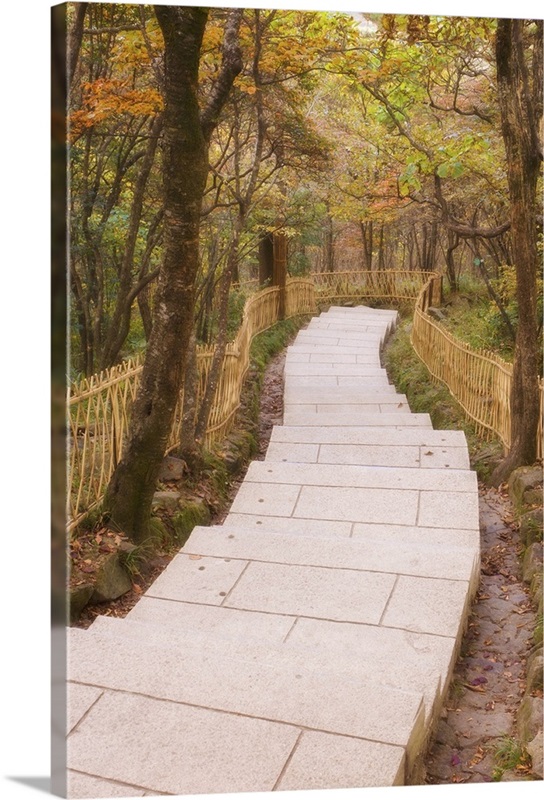 Footpath, Mount Huangshan (Yellow Mountain), Anhui Province, China ...