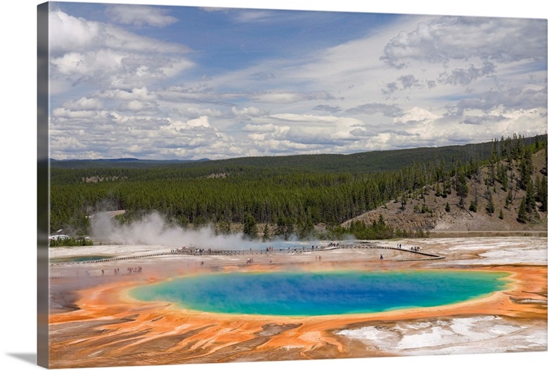 Grand Prismatic Spring, Midway Geyser Basin, Wyoming | Great Big Canvas