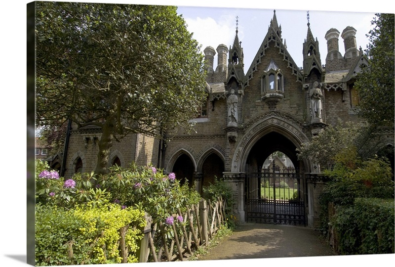Holly Village, Gothic style buildings, Highgate, London, England ...