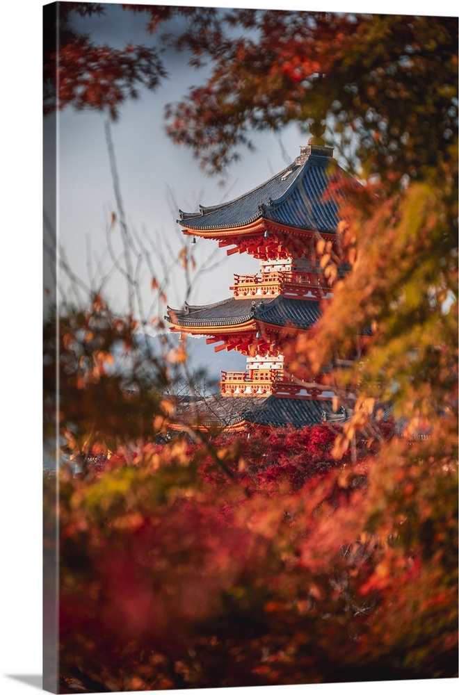 Kiyomizu-Dera Buddhist Temple And Sanjunoto Pagoda, Autumn, Kyoto ... Kiyomizu-Dera Buddhist Temple And Sanjunoto Pagoda, Autumn, Kyoto ...