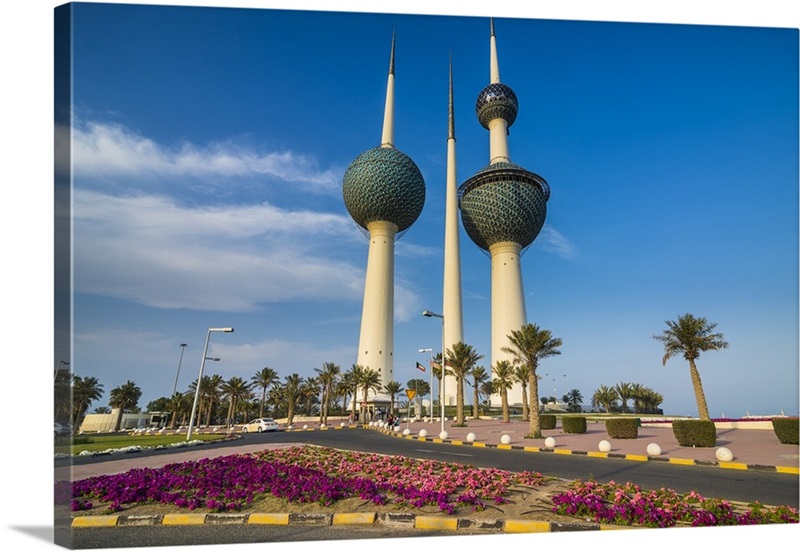Landmark Kuwait towers in Kuwait City, Kuwait | Great Big Canvas