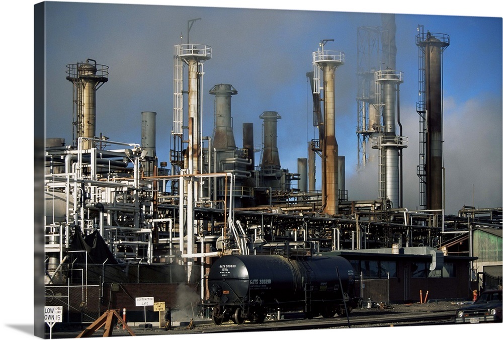 Oil refinery at Laurel, near Billings, Montana Wall Art, Canvas Prints ...