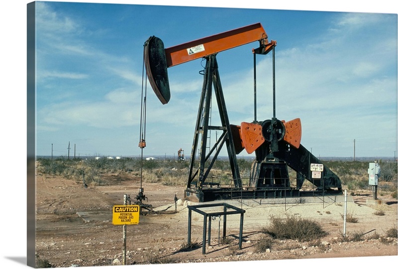 Oil well pump, near Odessa, Texas, USA | Great Big Canvas
