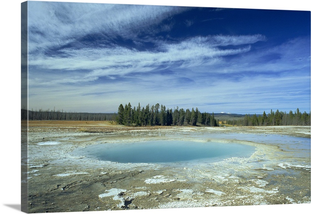 Opal Pool, Midway Geyser Basin, Yellowstone National Park, Wyoming, USA ...