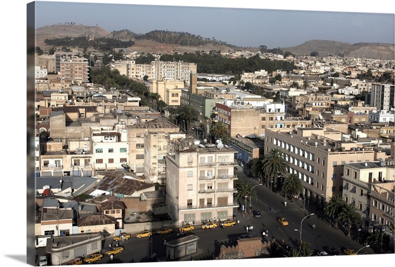 Overlooking the capital city of Asmara, Eritrea, Africa | Great Big Canvas