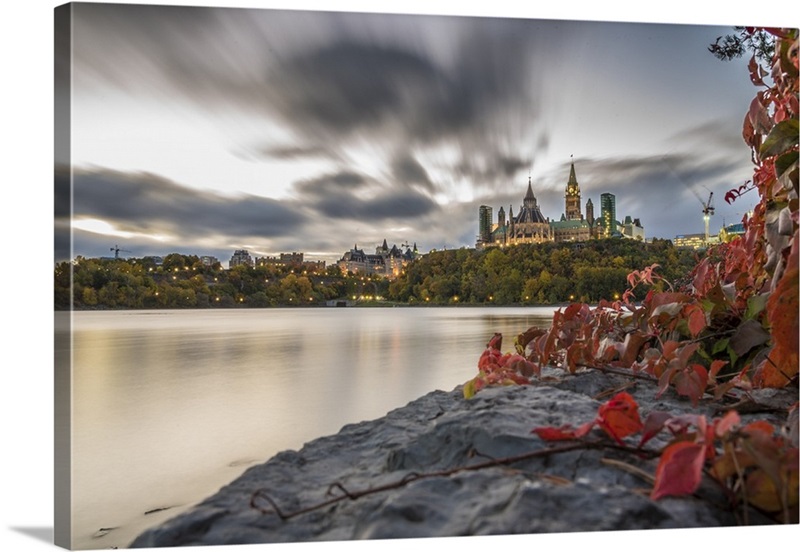 Parliament Hill in the fall, Ottawa, Ontario, Canada Wall Art, Canvas ...