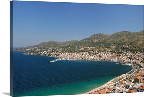 Samos harbour, Isle of Samos, Eastern Sporades, Greek Islands, Greece ...
