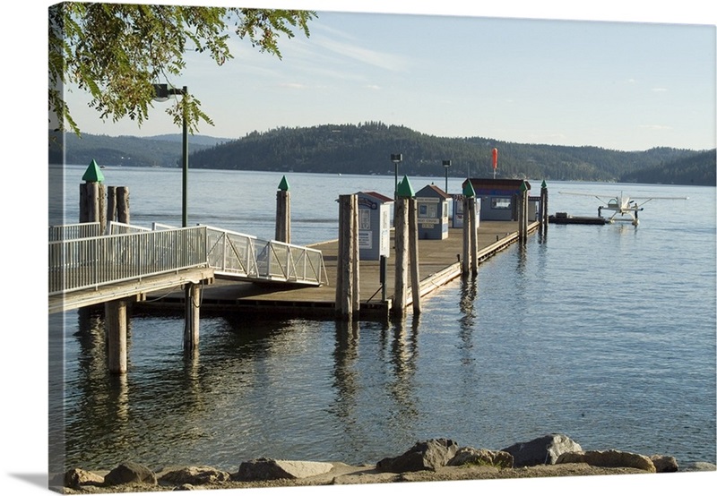 Seaplane lake station, Coeur d'Alene, Idaho | Great Big Canvas