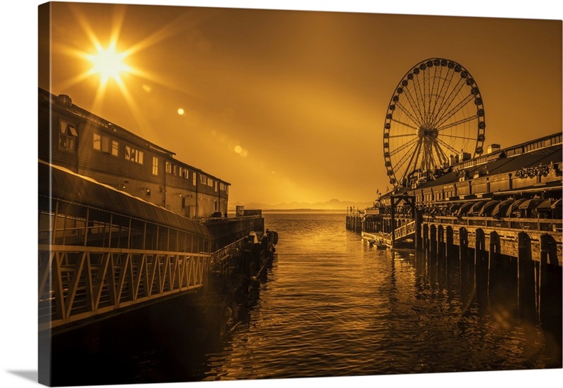 Seattle Great Wheel, Pier 57, Seattle, Washington, United States ...