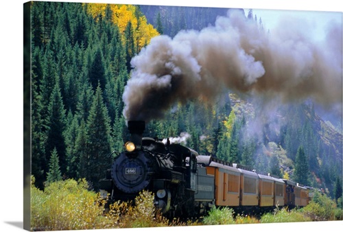 Steam train, Durango | Great Big Canvas