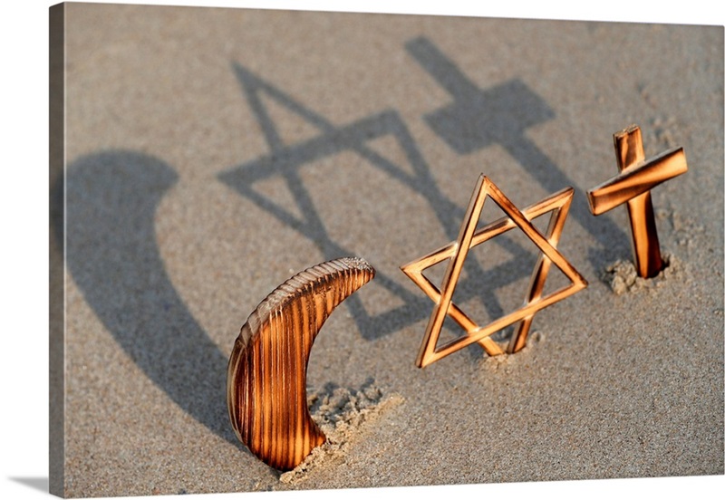 Symbols Of Three Monotheistic Religions, Vietnam, Indochina, Southeast ...