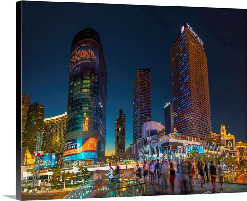 The Cosmopolitan on right and City Center on left, The Strip, Las Vegas ...