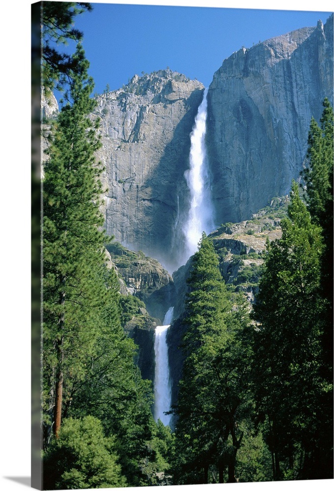 Upper and Lower Yosemite Falls, California Wall Art, Canvas Prints ...