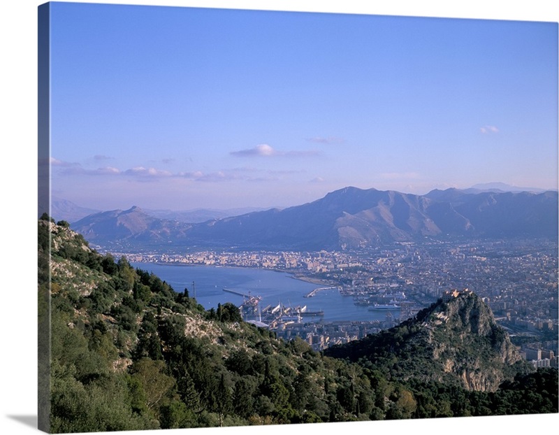 View over Palermo, island of Sicily, Italy, Mediterranean | Great Big ...
