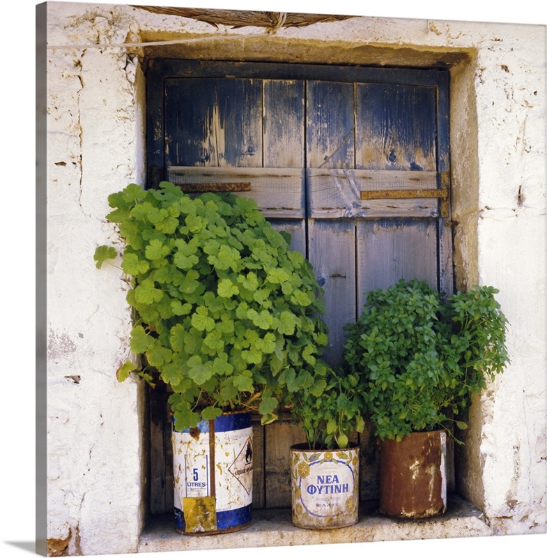 Windowsill, Paleohora, Crete, Greece, Europe | Great Big Canvas