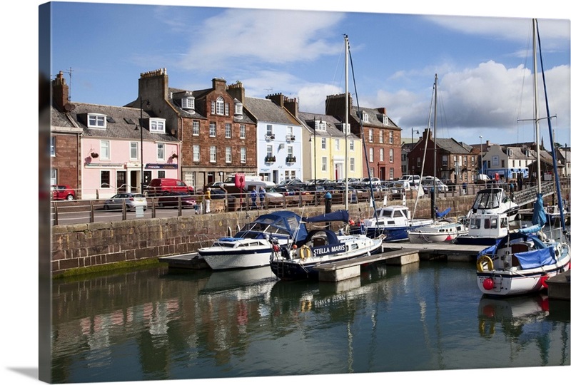 Yachts in the Harbour at Arbroath, Angus, Scotland, UK | Great Big Canvas