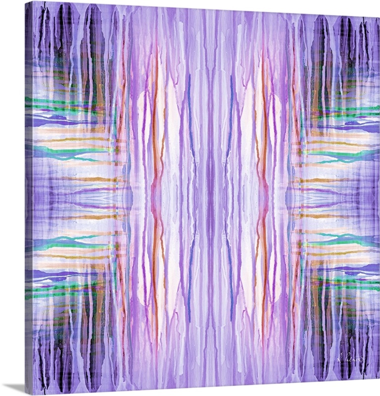 Purple Drip Pattern I | Great Big Canvas