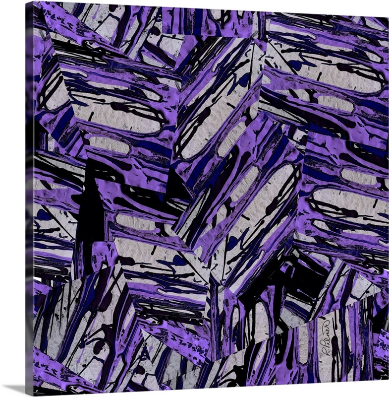 Purple Drip Sections II Wall Art, Canvas Prints, Framed Prints, Wall ...